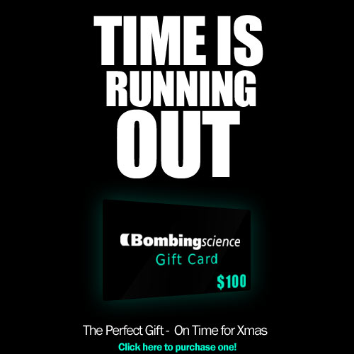 Bombing Science Gift Cards! - Bombing Science
