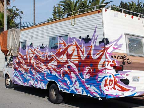 Three Graffiti Artists, Three Vans - Bombing Science