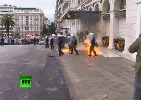Crazy Riots in Greece.. - Bombing Science