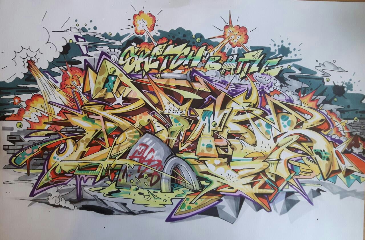The Craft of Graffiti Sketching: Explore 20 Captivating Sketches