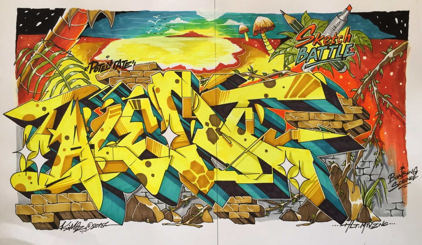 The Craft of Graffiti Sketching: Explore 20 Captivating Sketches
