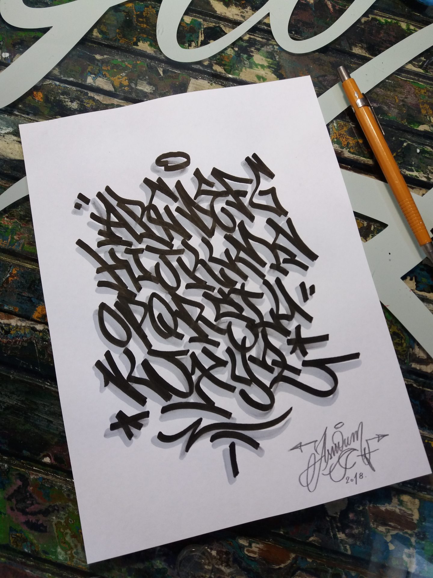 Graffiti Alphabet 26 LETTERS OF STYLE #11 - Bombing Science