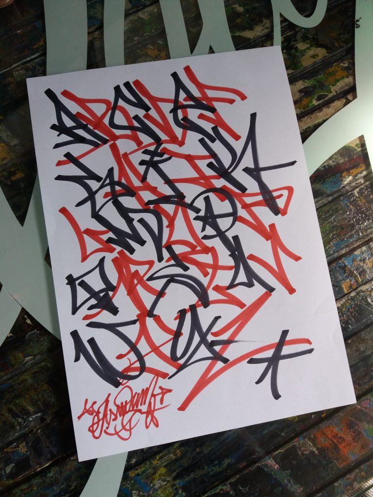 Graffiti Alphabet 26 LETTERS OF STYLE #11 - Bombing Science