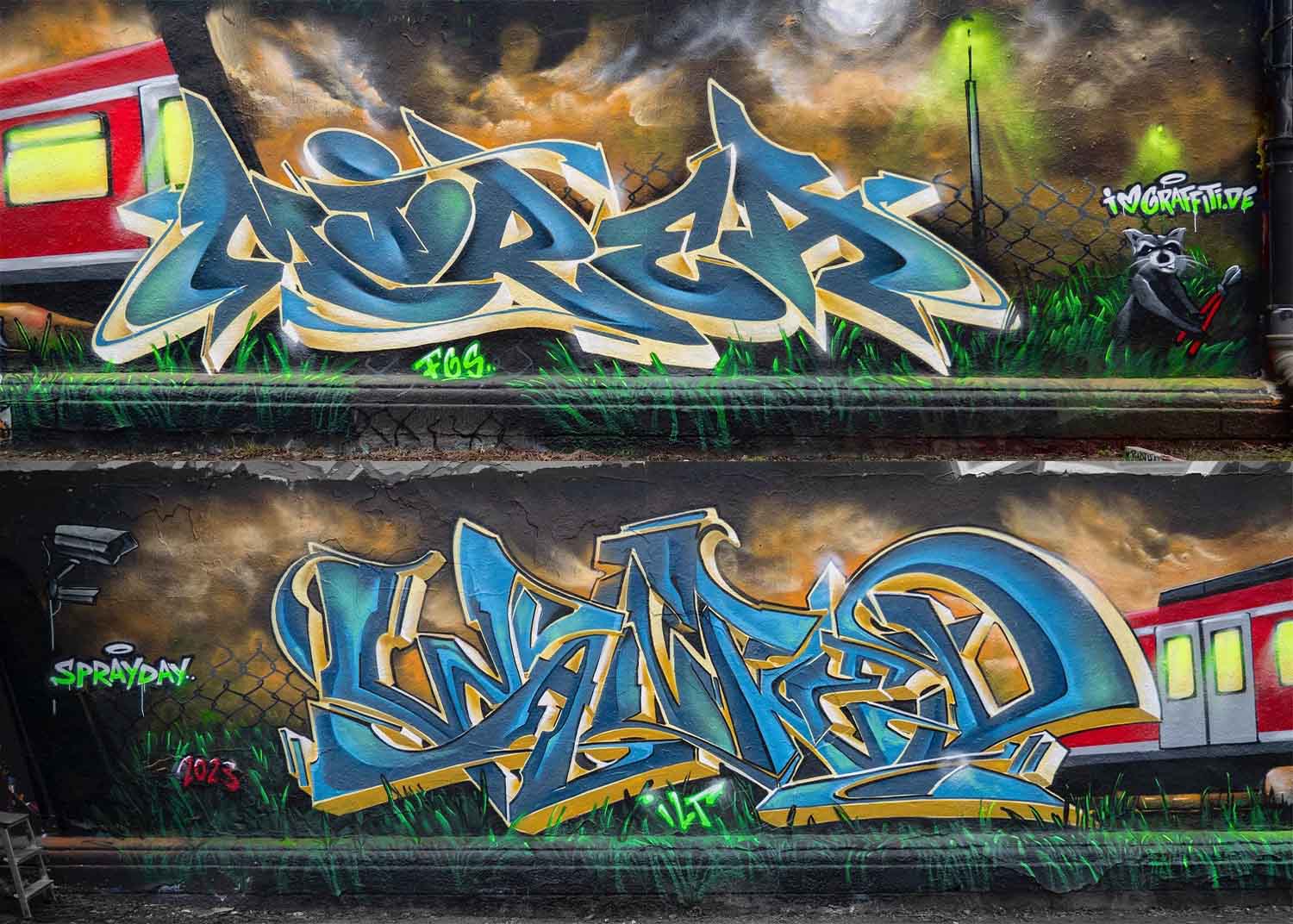 Graffiti Video: Flame Paint X MIREA & WANTED| Bombing Science
